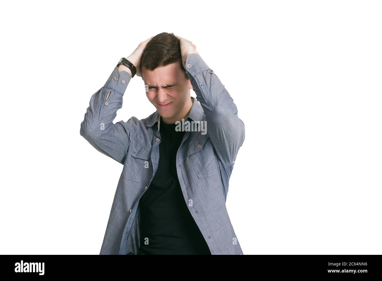 Male under face hi-res stock photography and images - Alamy