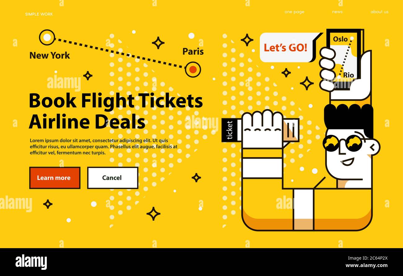 Airline customer service Stock Vector Images - Alamy