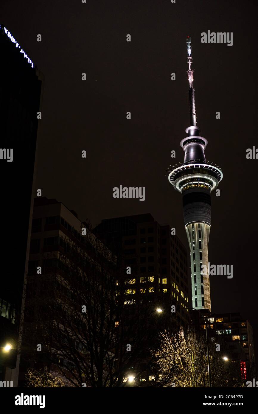 The Auckland Tower, New Zealand Stock Photo - Alamy