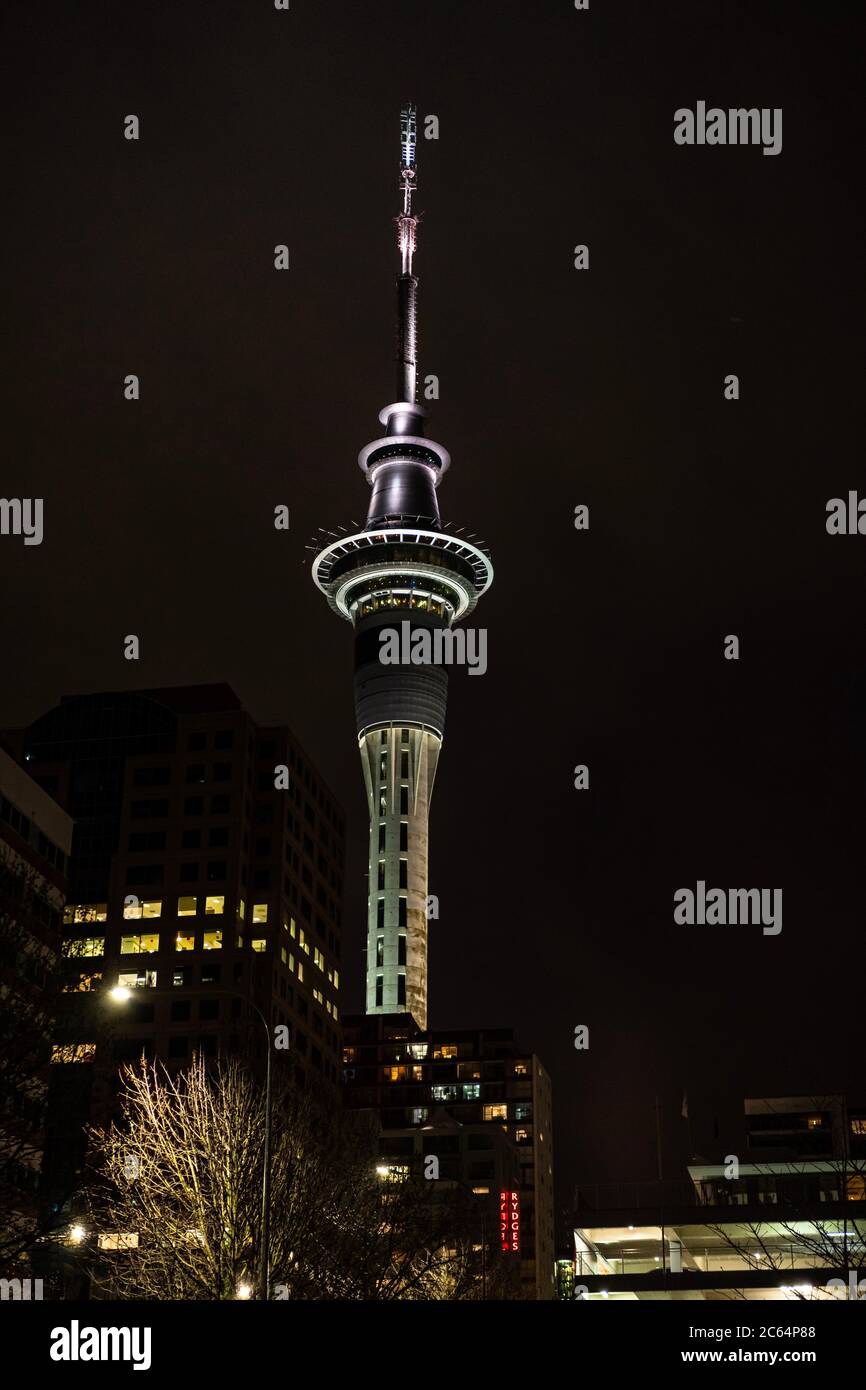 Auckland sky tower bungee hi-res stock photography and images - Alamy