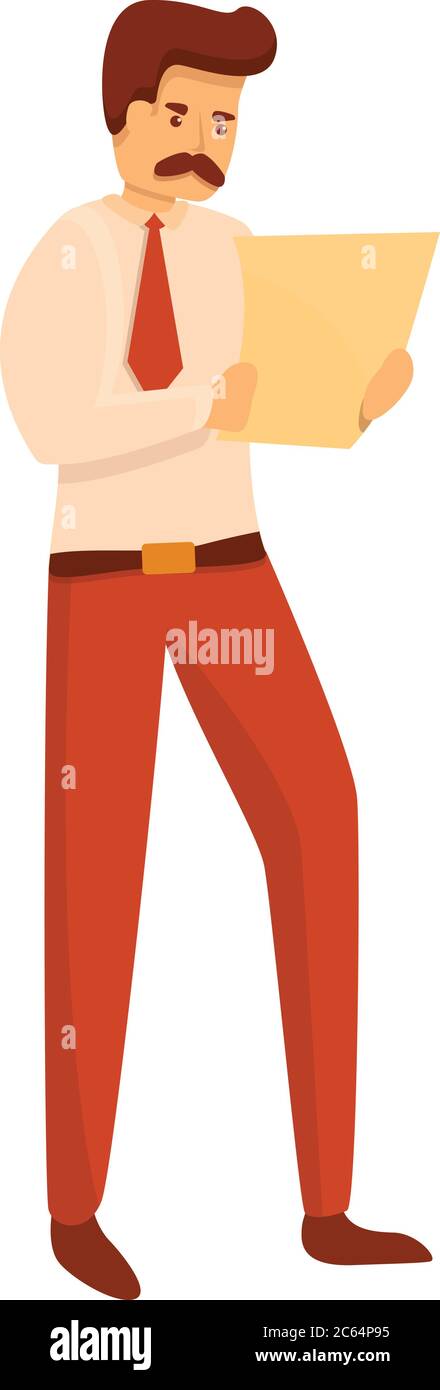 Office investigator icon. Cartoon of office investigator vector icon ...