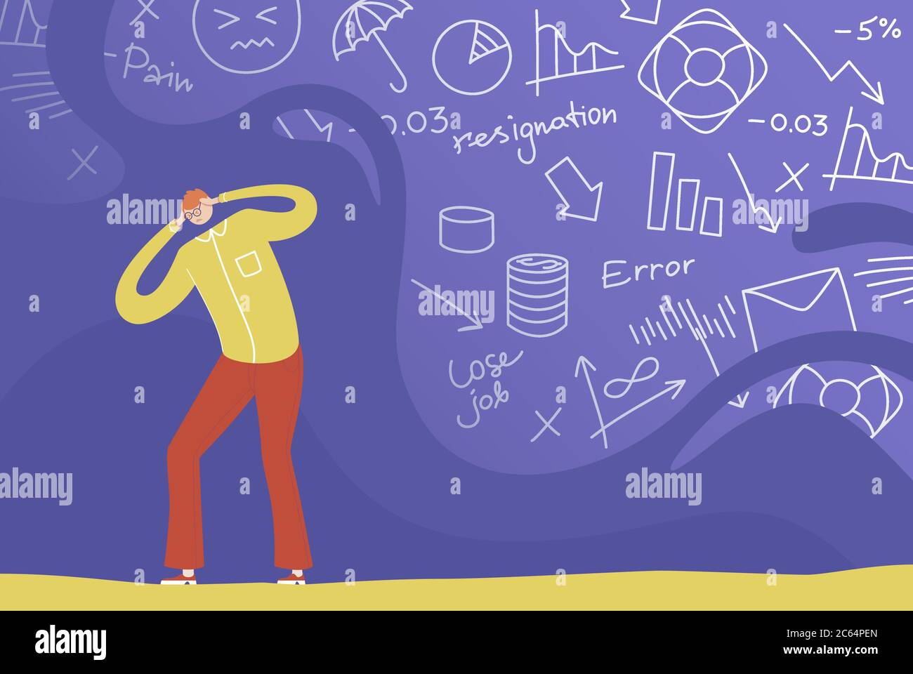 Failure overwork Stock Vector Images - Alamy