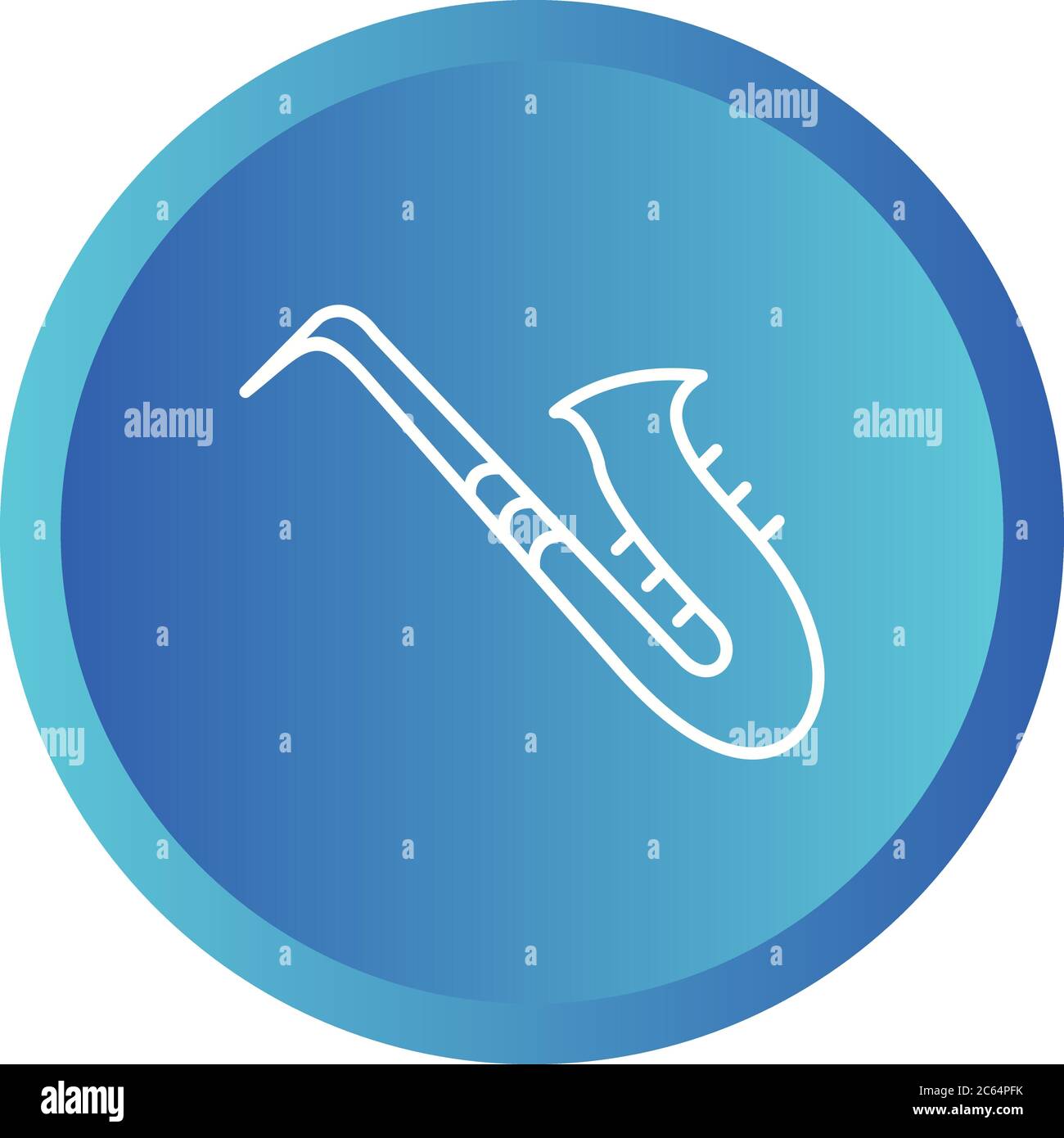 Unique Saxophone Vector Line Icon Stock Vector Image & Art - Alamy