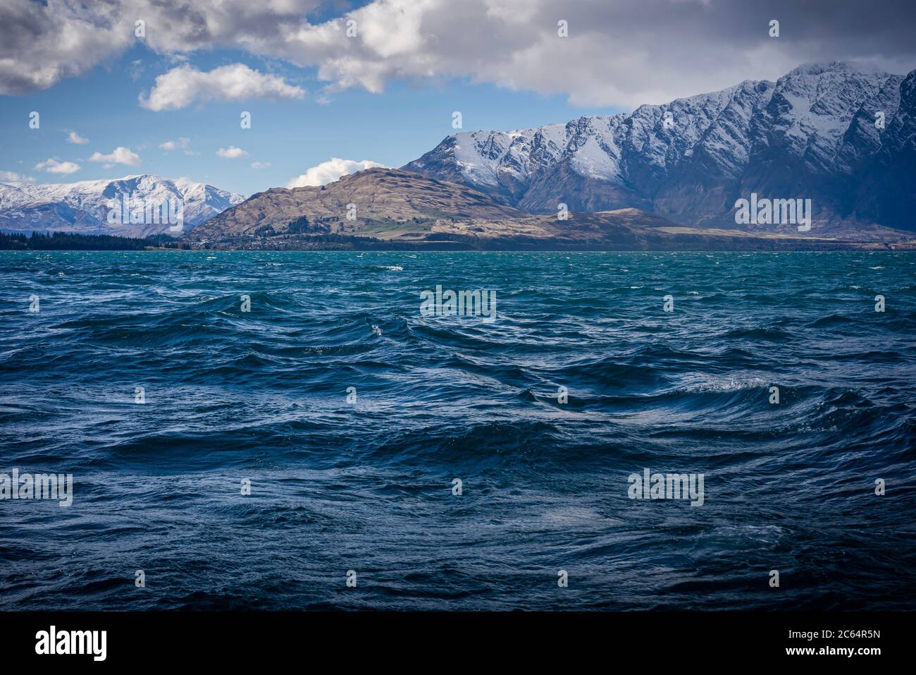 Queenstown bay beach snow hi-res stock photography and images - Alamy