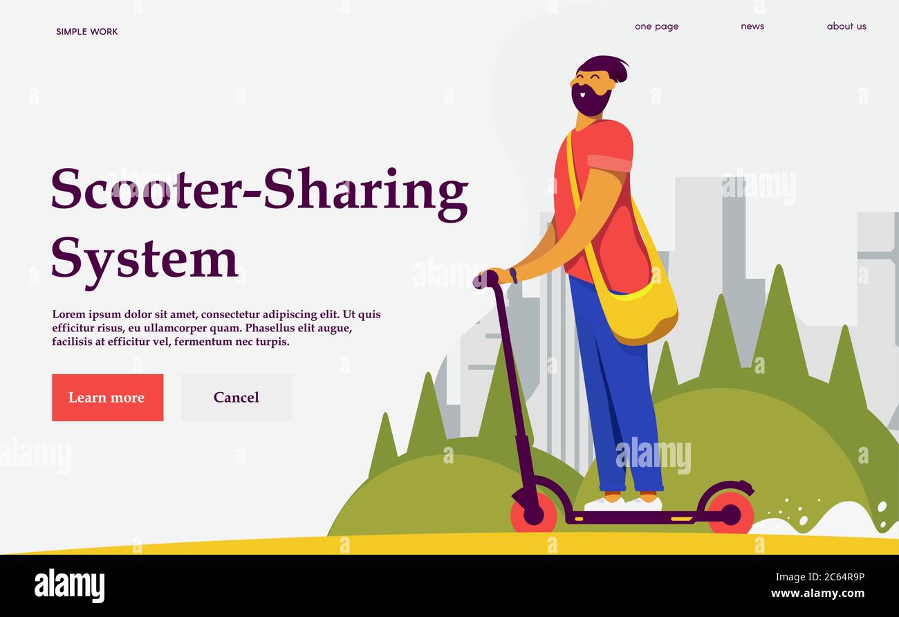 Scooter location Stock Vector Images - Alamy