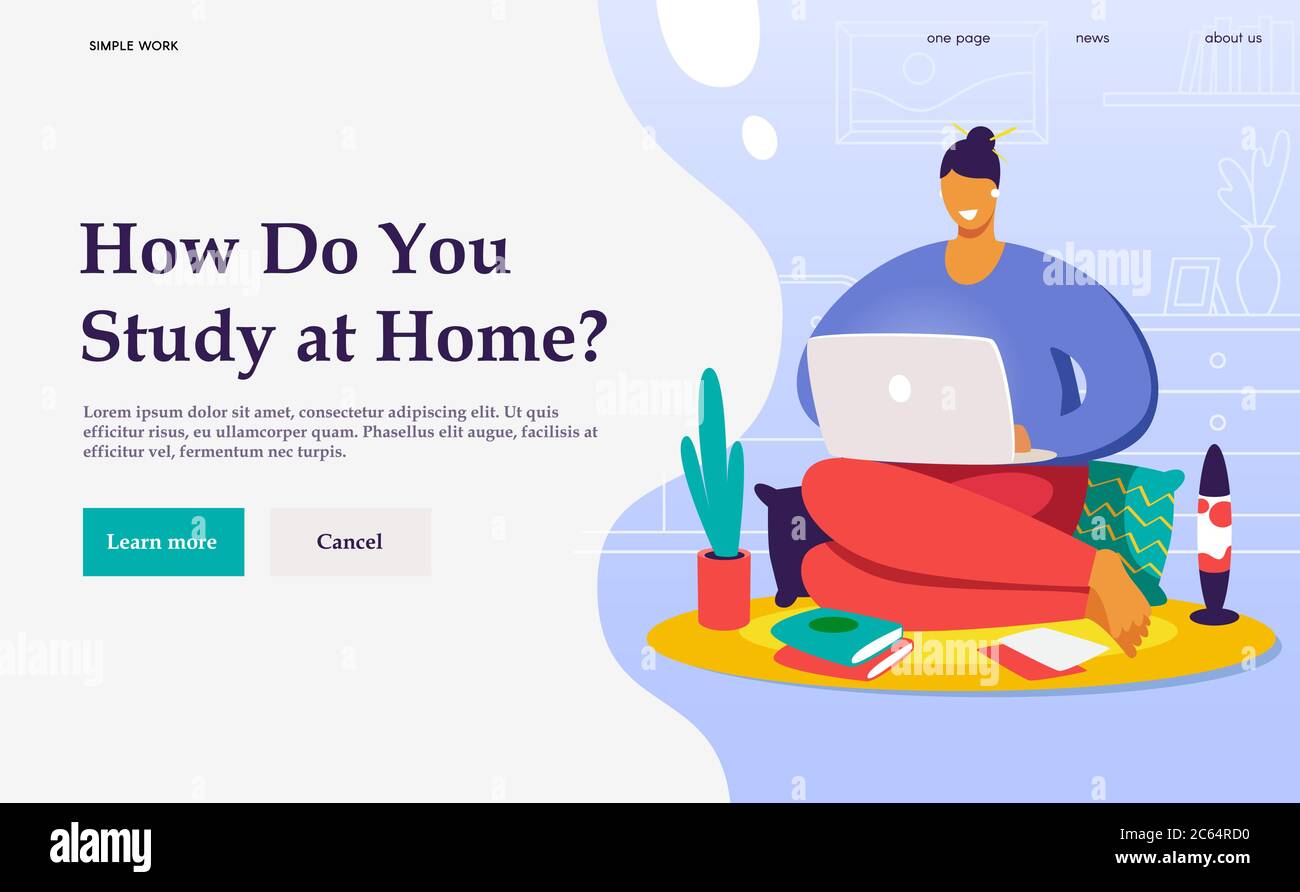 Creative process flat landing Stock Vector Images - Alamy