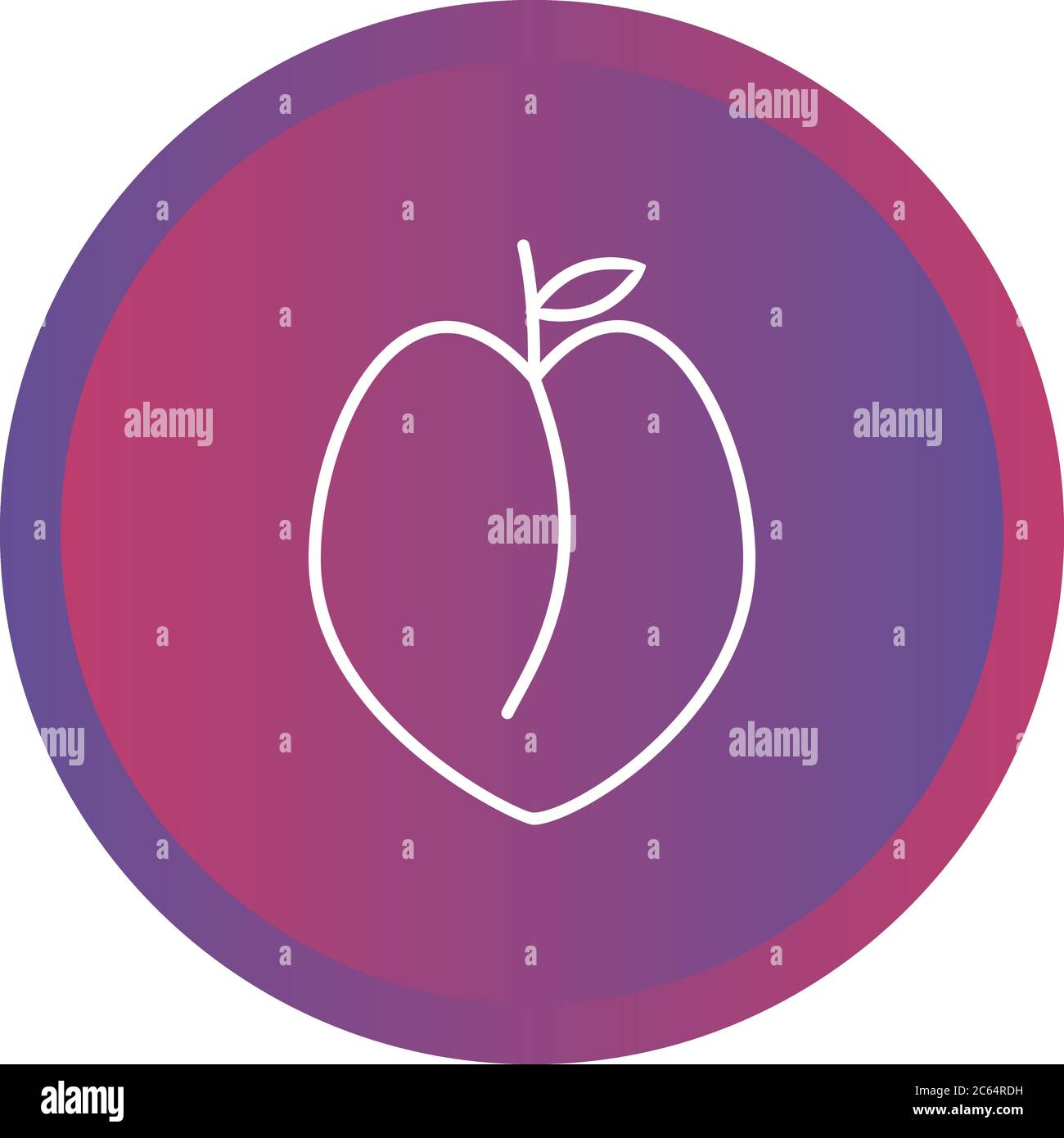 Unique Peach Vector Line Icon Stock Vector Image & Art - Alamy