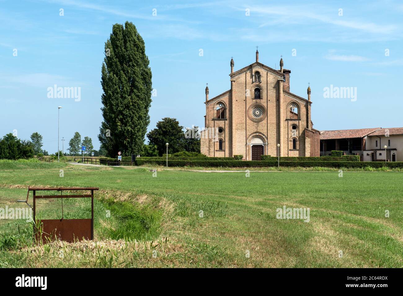 Italy, Lombardy, Lodi, Lodi Vecchio, San Bassiano Basilica Stock Photo ...