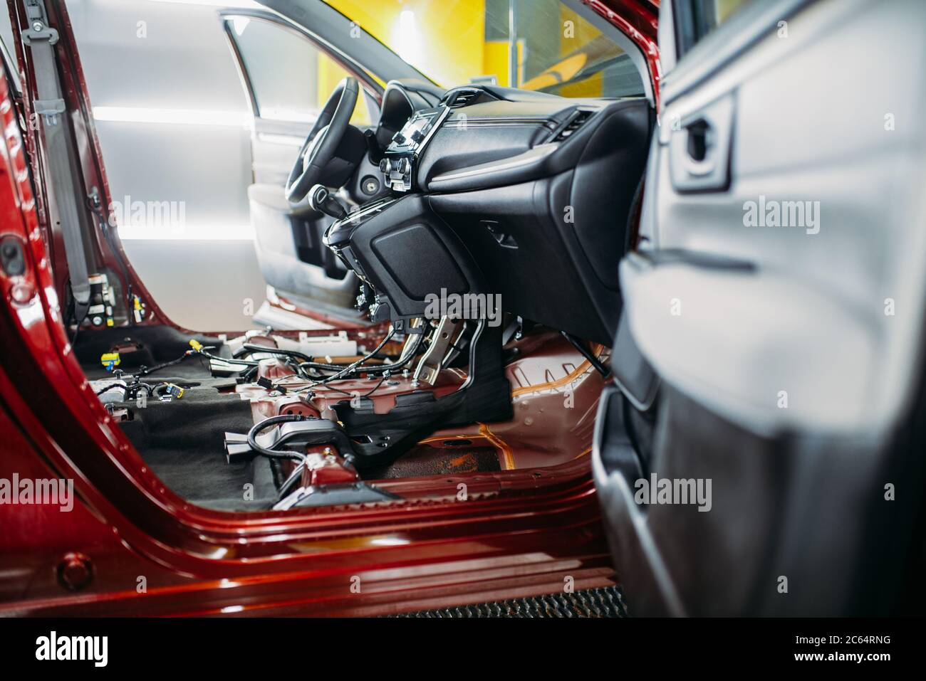 Car tuning, disassembled vehicle interior, nobody Stock Photo - Alamy