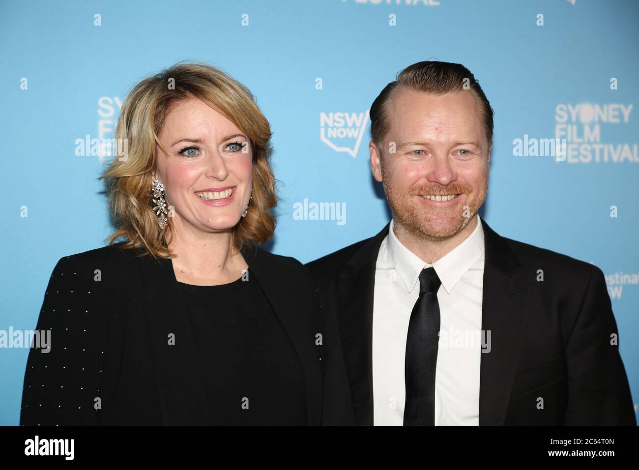 Actress Susan Prior and actor Anthony Hayes arrives on the red carpet ...