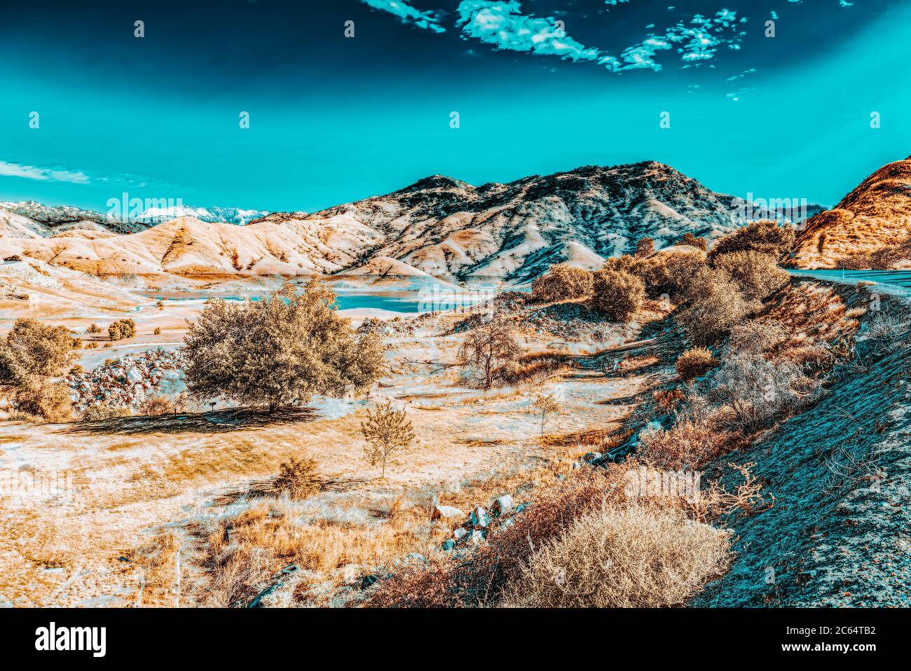 Natural landscapes road views of the United States of America Stock ...