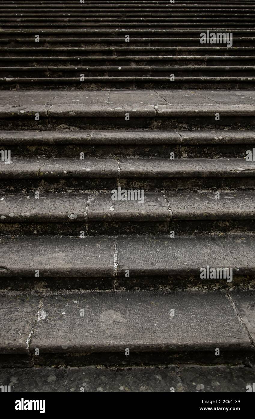 Ancient stone stairs, detail of ancient and medieval architecture Stock ...