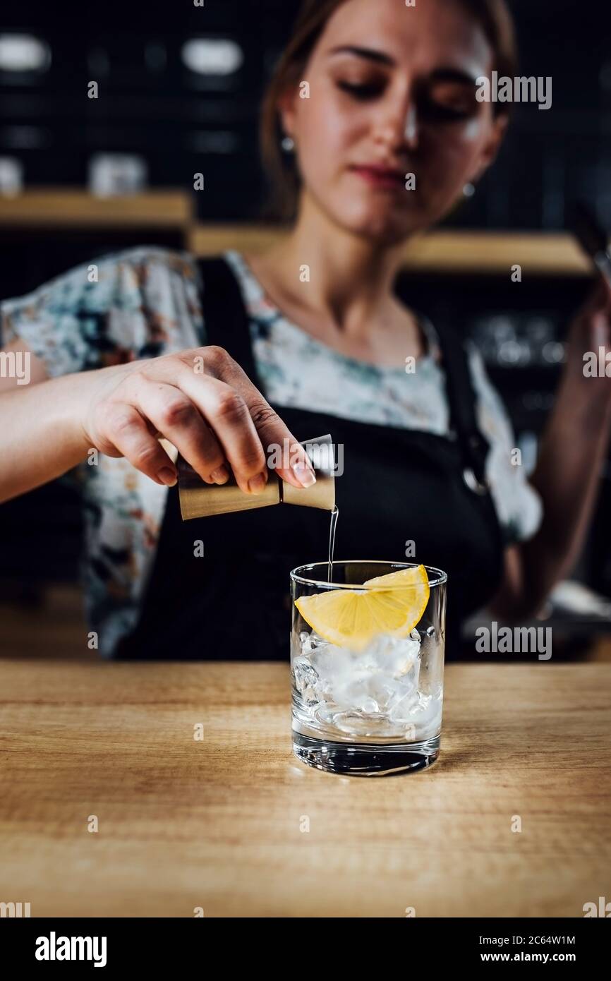 Bartender Girl High Resolution Stock Photography and Images - Alamy
