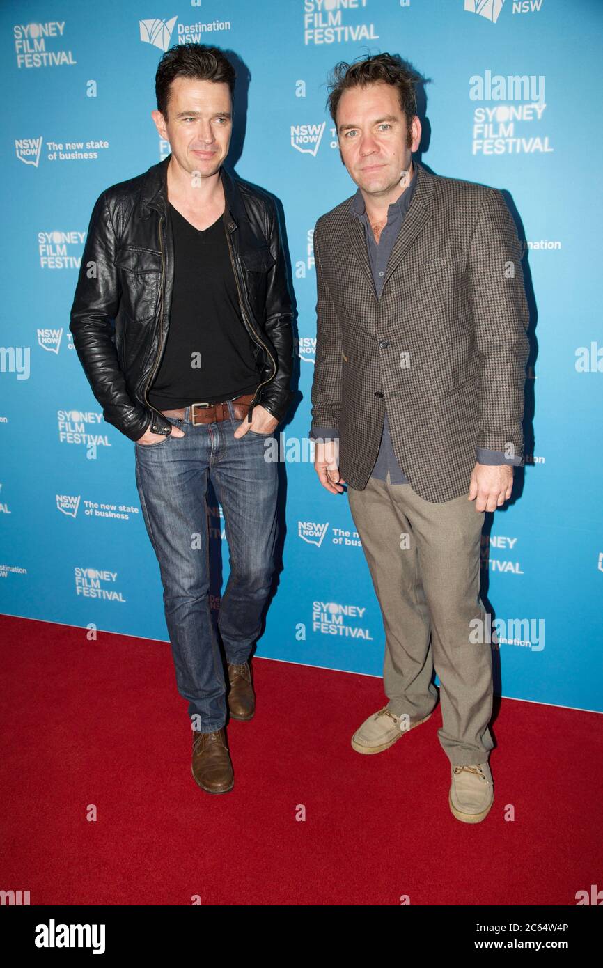 Actors Matthew Day (Matt Day) and Brendan Cowell arrive on the red ...