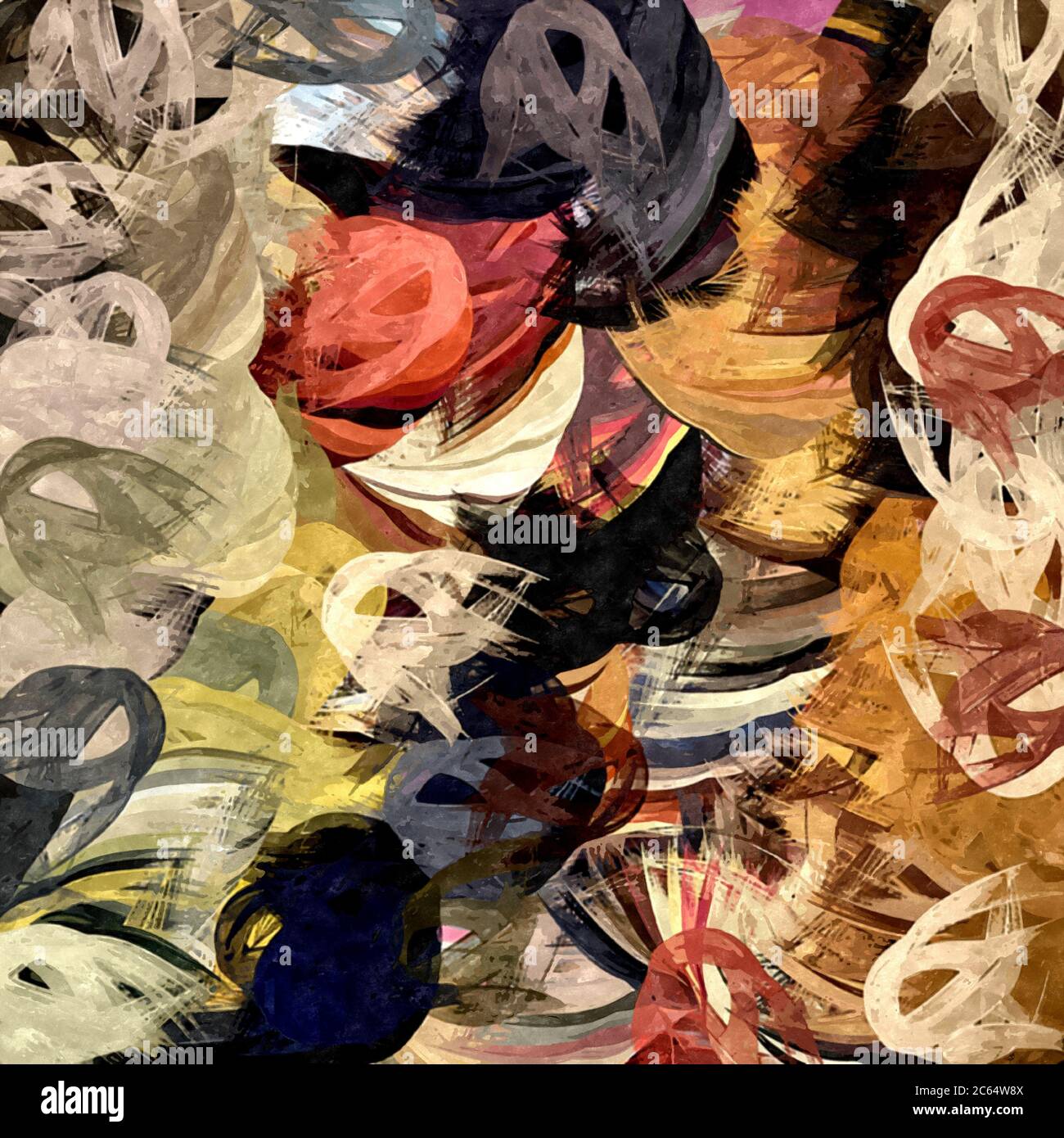 abstract psychedelic background watercolor stylization from colored ...