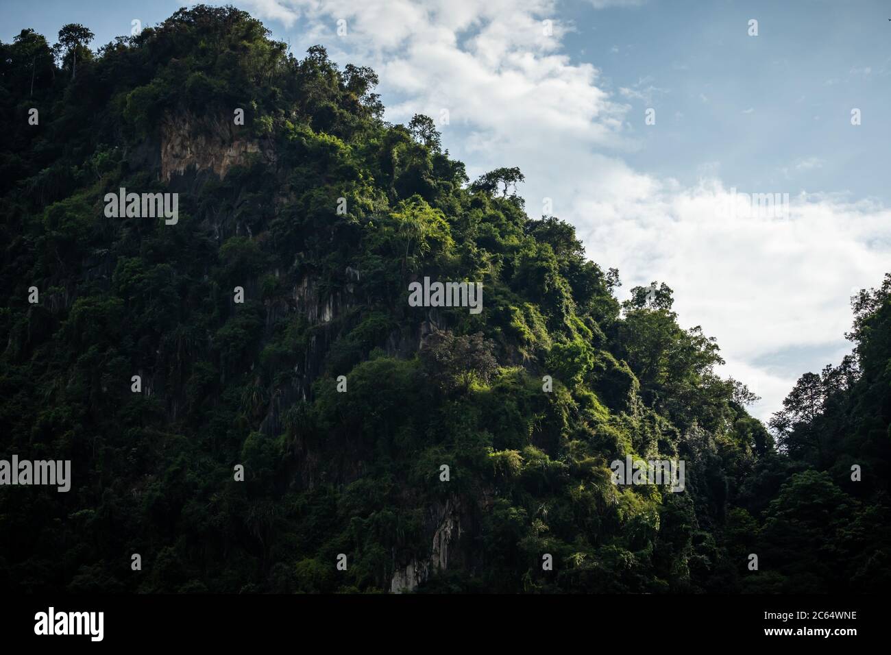 Scenic mountains and lake view in Tambun, Perak, Malaysia Stock Photo ...
