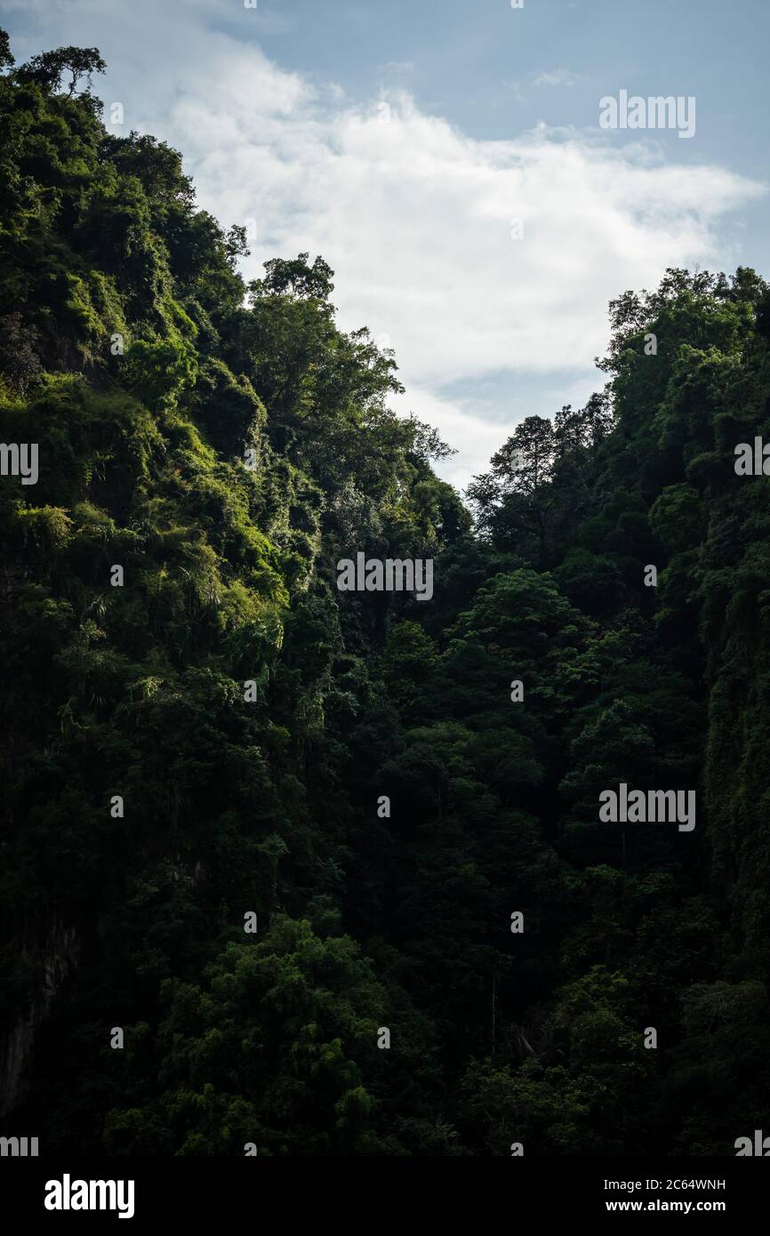 Scenic mountains and lake view in Tambun, Perak, Malaysia Stock Photo ...