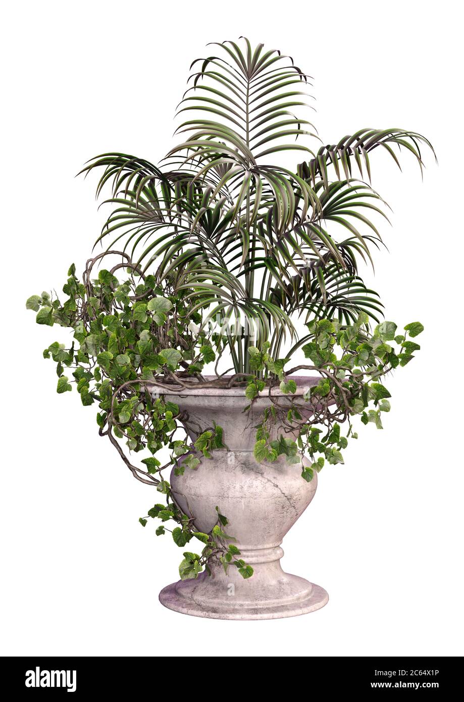 3D rendering of an outdoor planter isolated on white background Stock ...