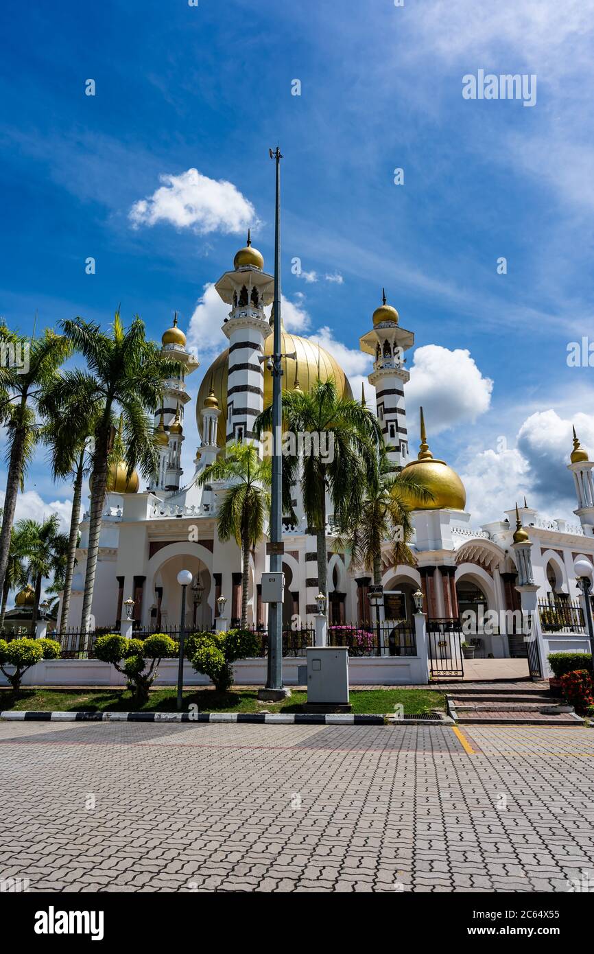 Scenic view of Masjid Ubudiah or Ubudiah Mosque, Kuala Kangsar, Perak ...