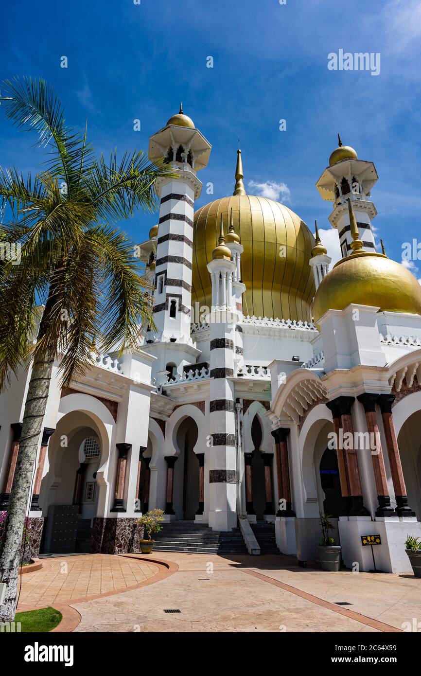 Scenic view of Masjid Ubudiah or Ubudiah Mosque, Kuala Kangsar, Perak ...