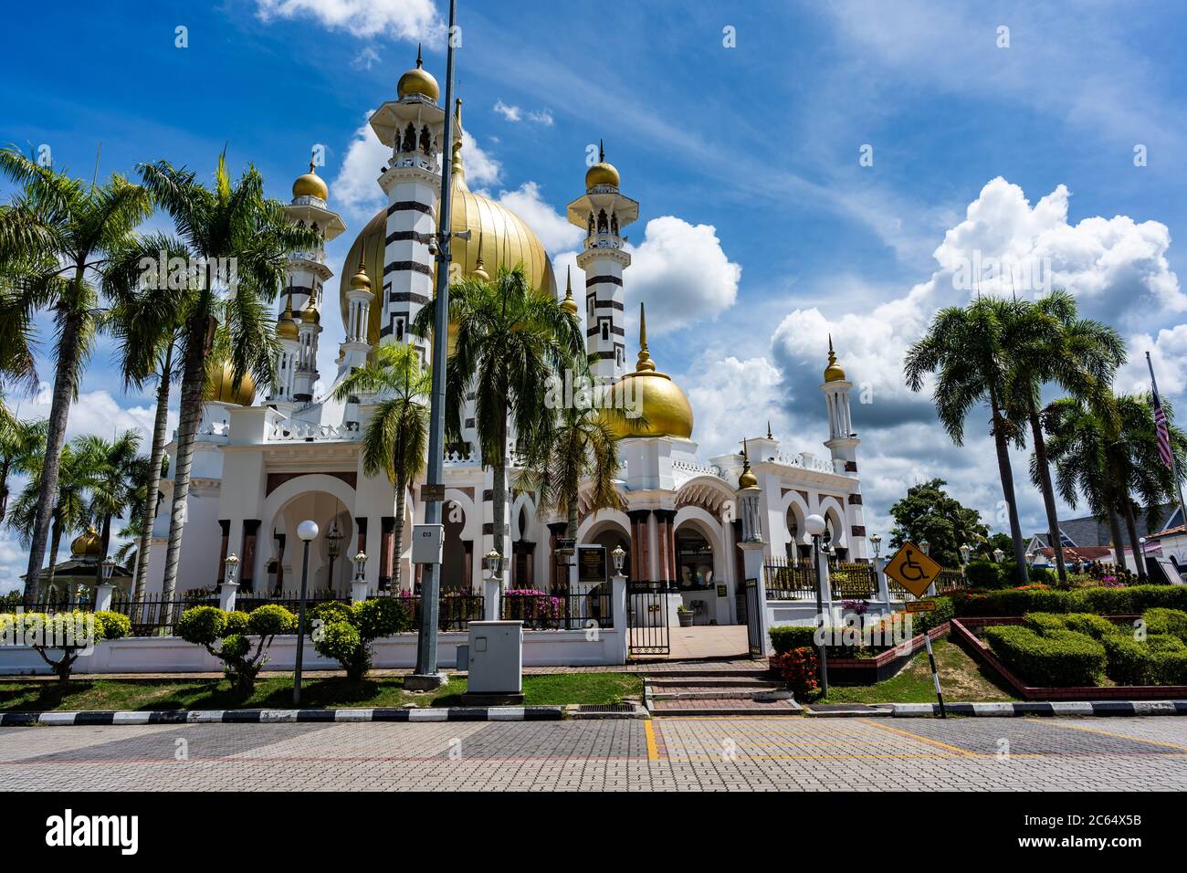 Scenic view of Masjid Ubudiah or Ubudiah Mosque, Kuala Kangsar, Perak ...