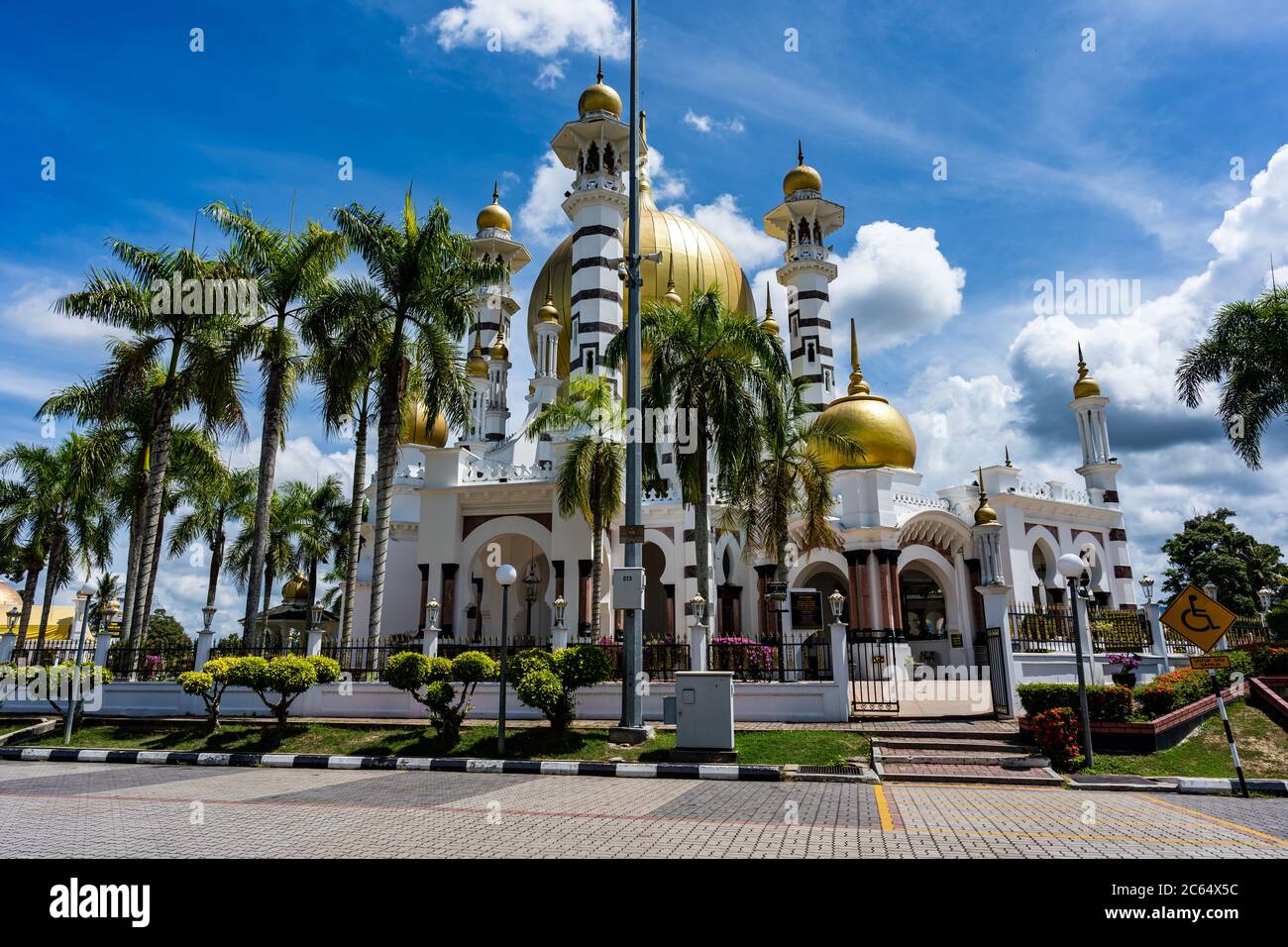 Scenic view of Masjid Ubudiah or Ubudiah Mosque, Kuala Kangsar, Perak ...