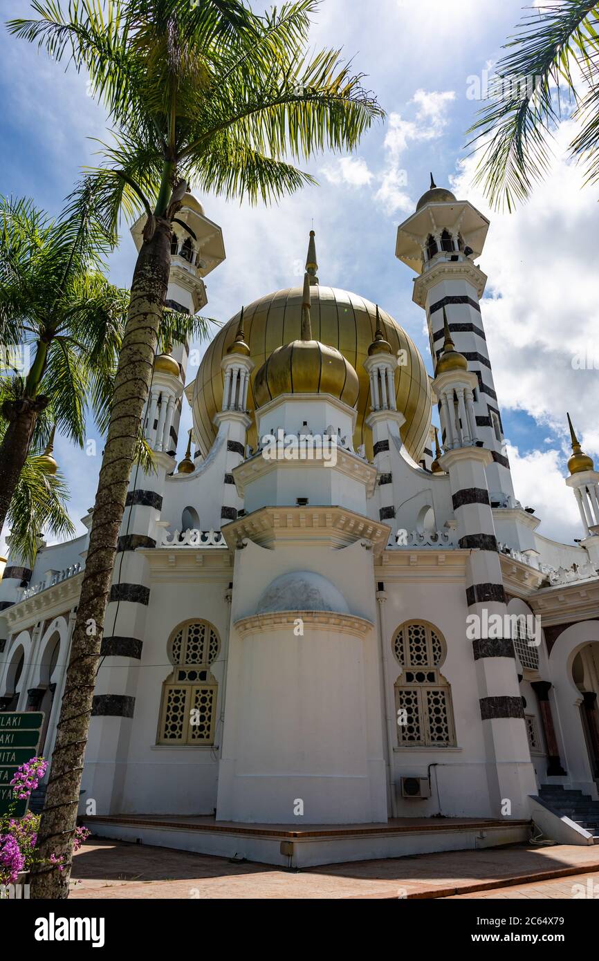 Scenic view of Masjid Ubudiah or Ubudiah Mosque, Kuala Kangsar, Perak ...