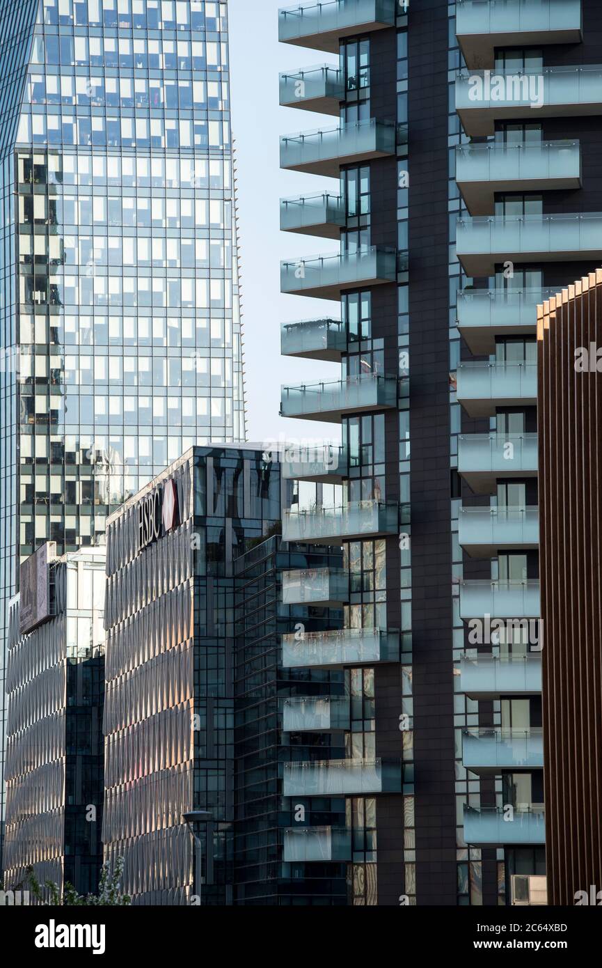 Detail of samsung district skyscrapers hi-res stock photography and ...