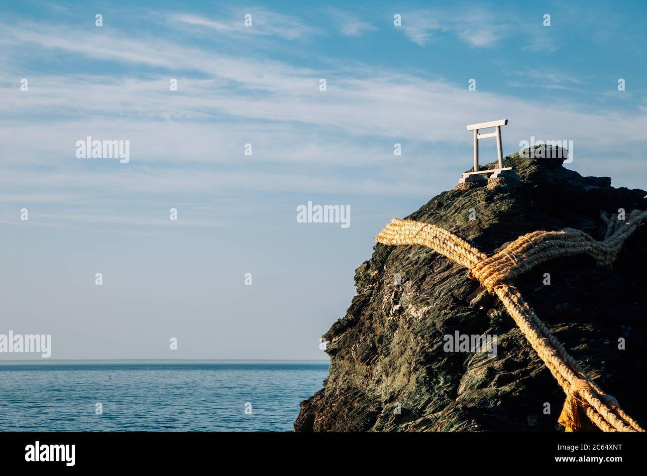 Meoto Iwa Rocks and blue sea in Ise, Mie, Japan Stock Photo - Alamy