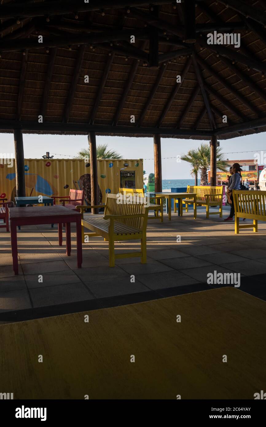Dubai, UAE - January 2020. The Kite Beach is a long, pristine stretch ...
