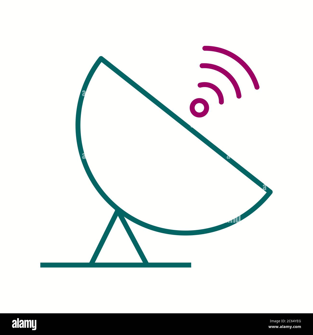 Unique Satellite II Vector Line Icon Stock Vector Image & Art - Alamy