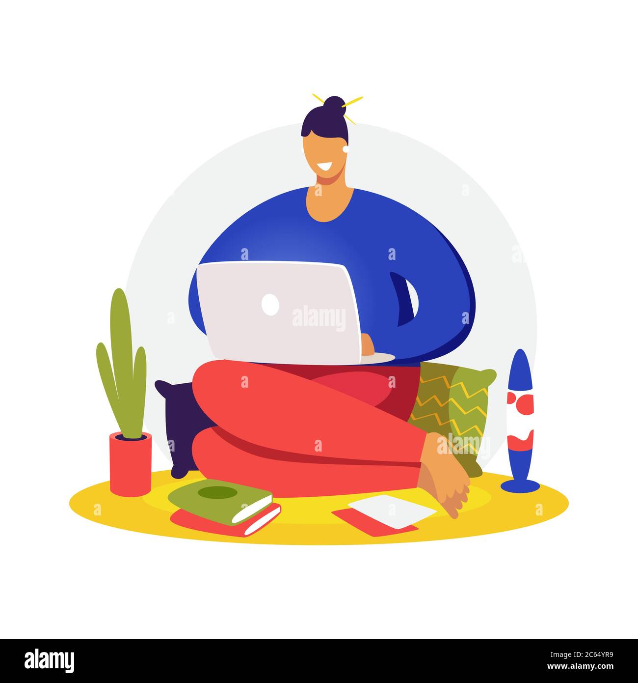 Creative process landing page Stock Vector Images - Alamy