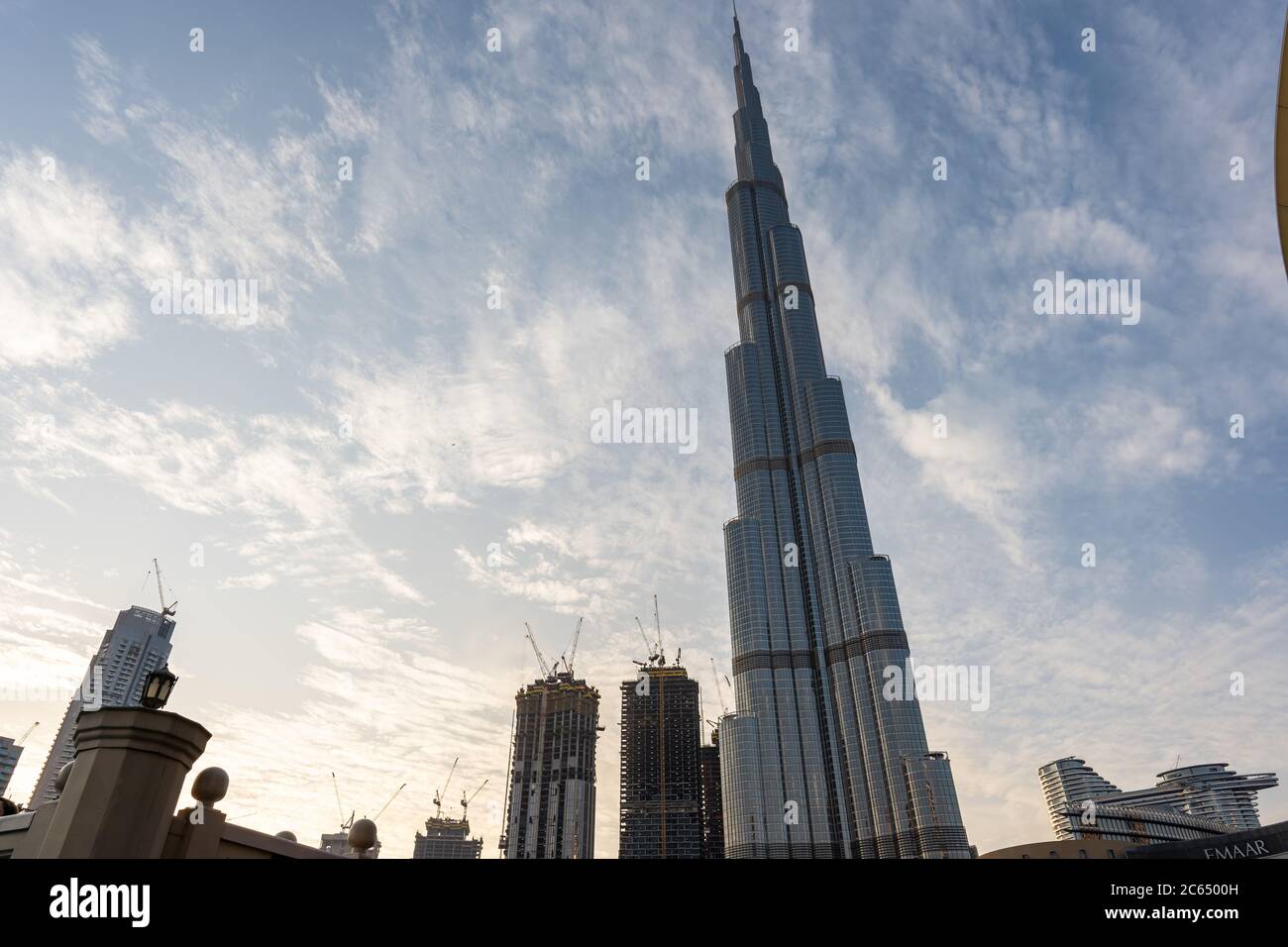 Dubai, UAE - January 2020. The Burj Khalifa is a skyscraper in Dubai ...