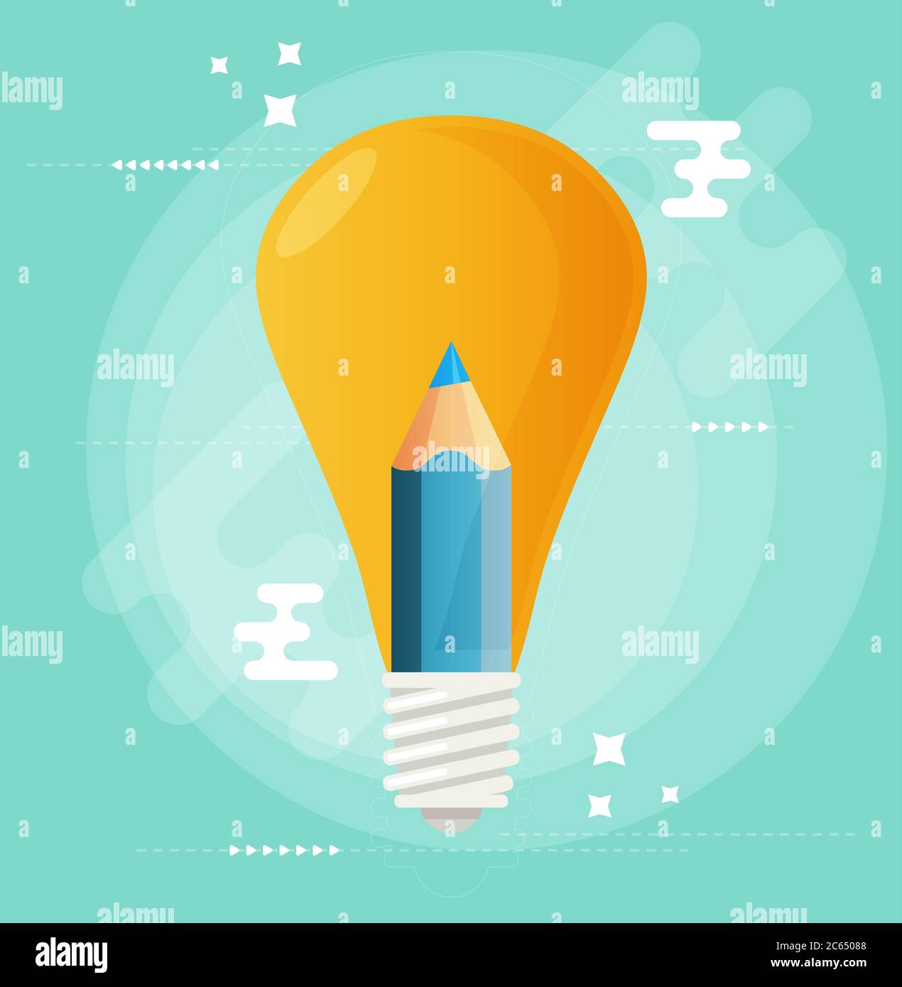 Creative idea, flat design vector Stock Vector Image & Art - Alamy