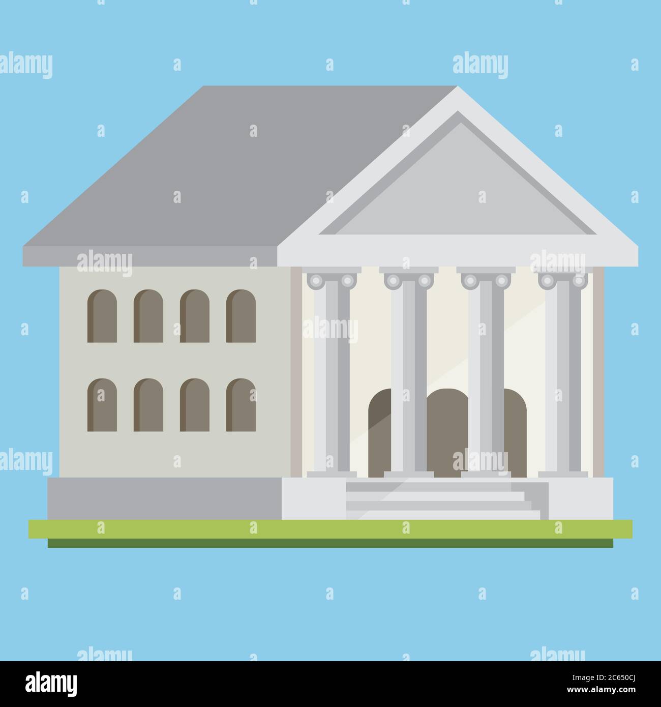 Bank illustration. Flat vector Stock Vector Image & Art - Alamy