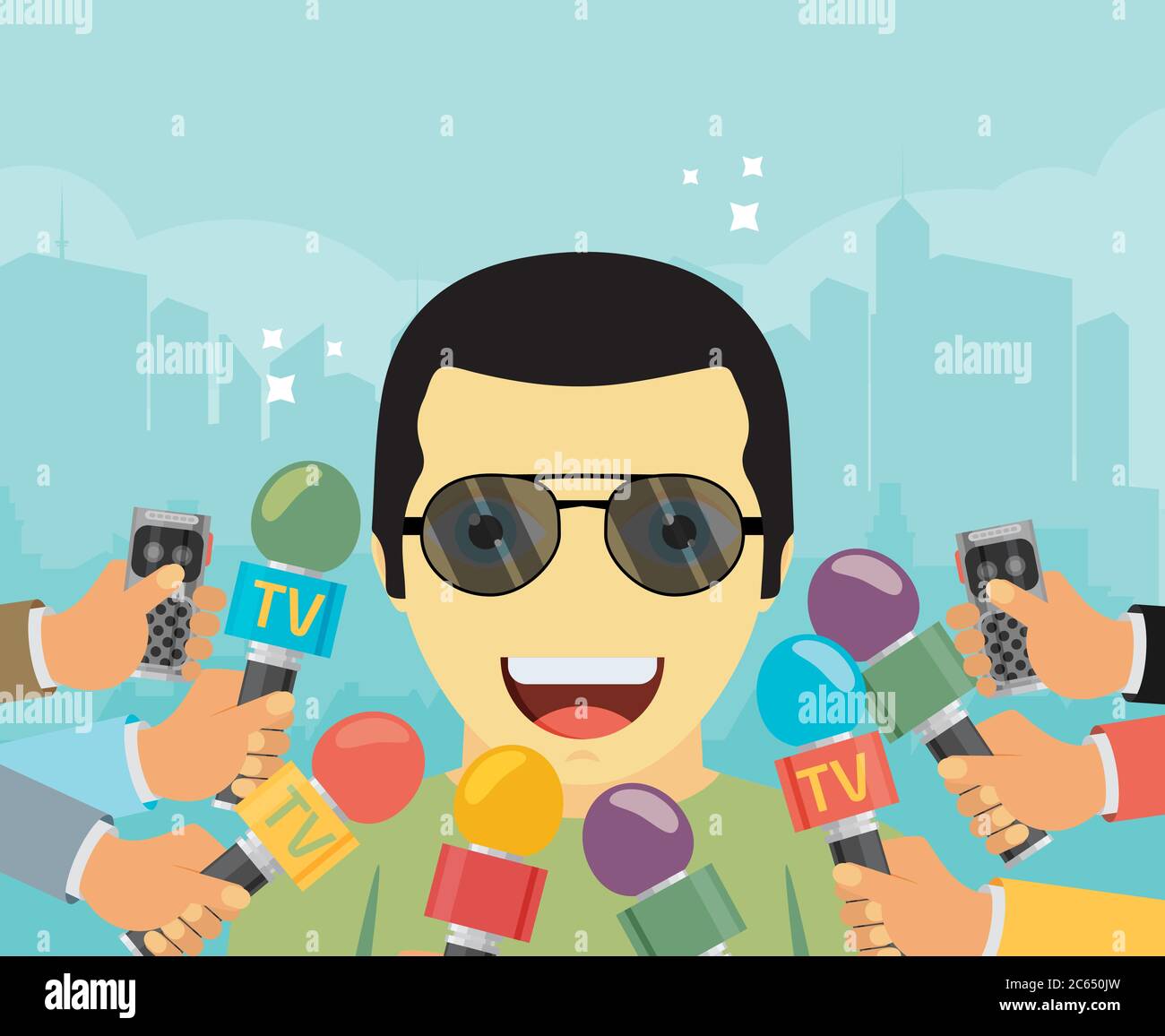 Business infographics journalism tv hi-res stock photography and images ...