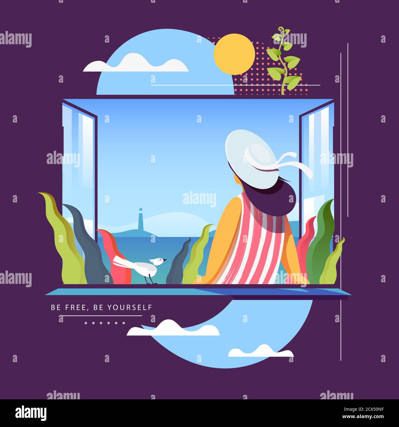 Woman and back view Stock Vector Images - Alamy