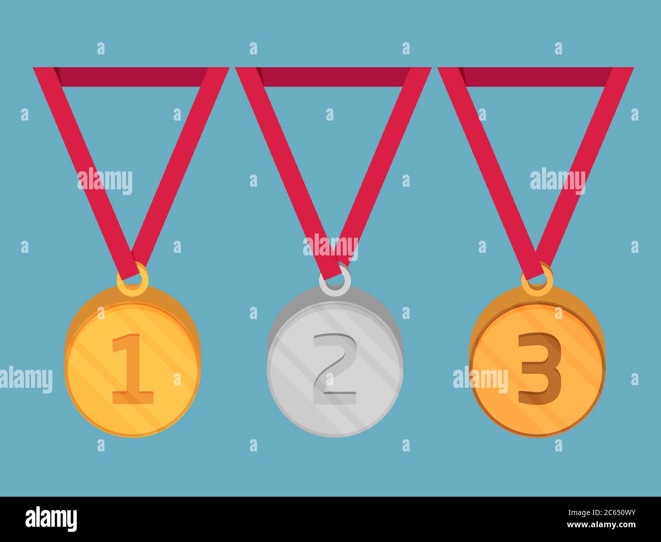 Flat style medallions vector icon set illustration Stock Vector Image ...