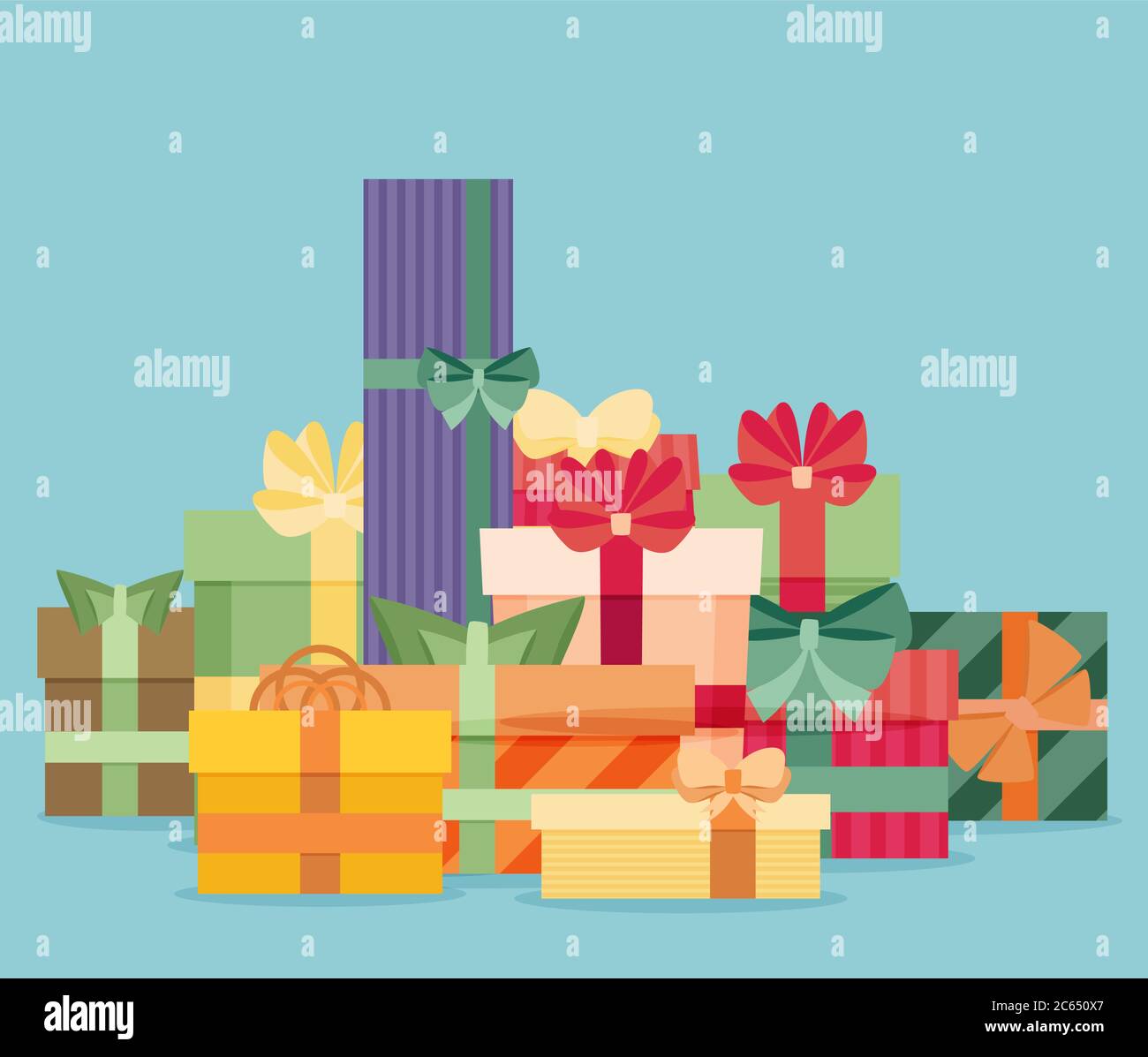 Gift bow different card Stock Vector Images - Alamy