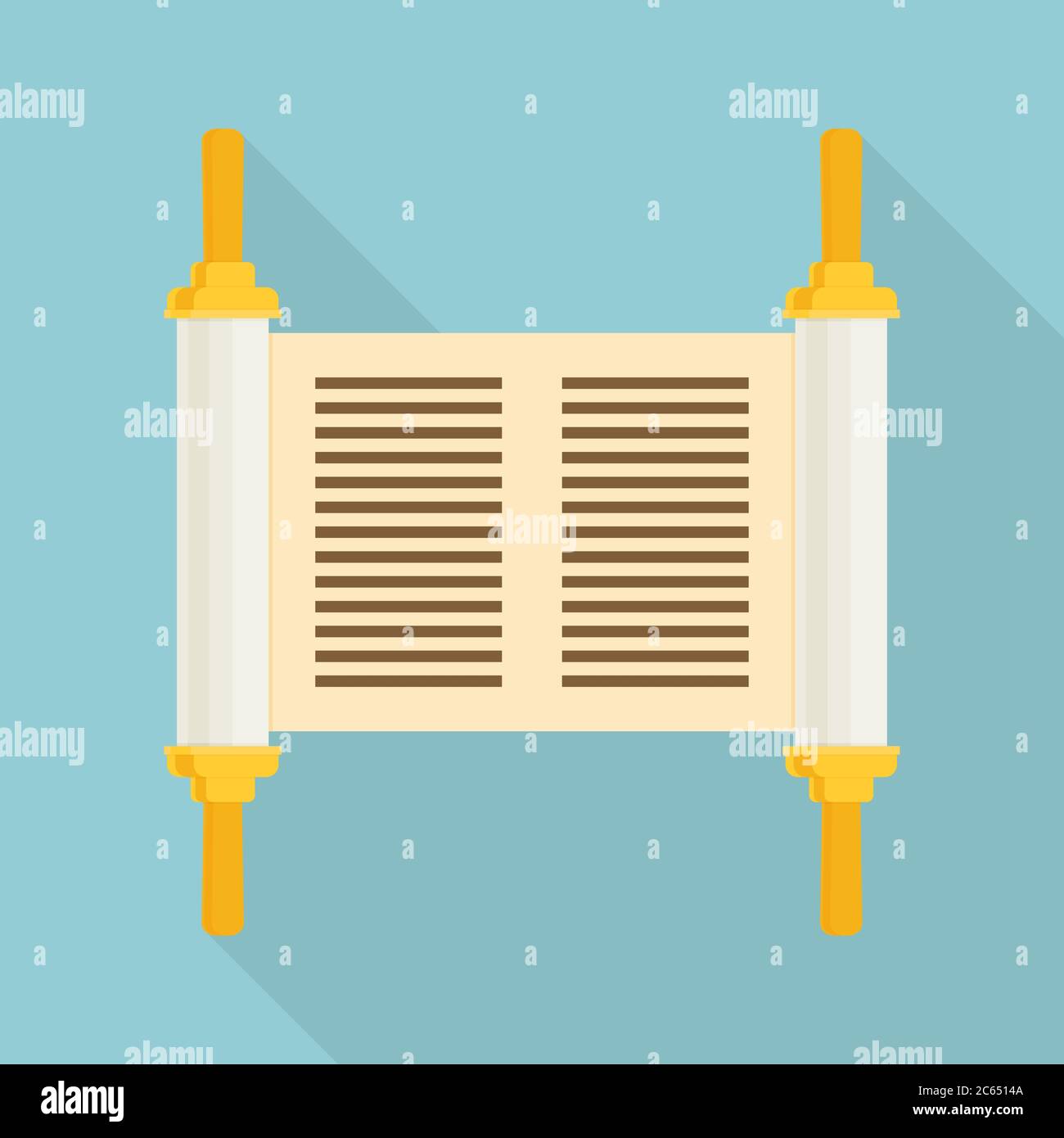 Vector torah with long shadow, flat design Stock Vector Image & Art - Alamy
