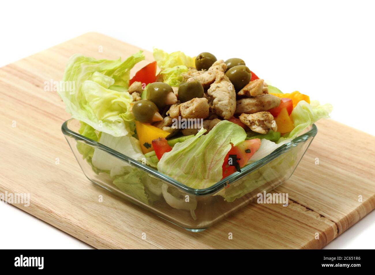 chicken diet food isolated on the white background Stock Photo - Alamy