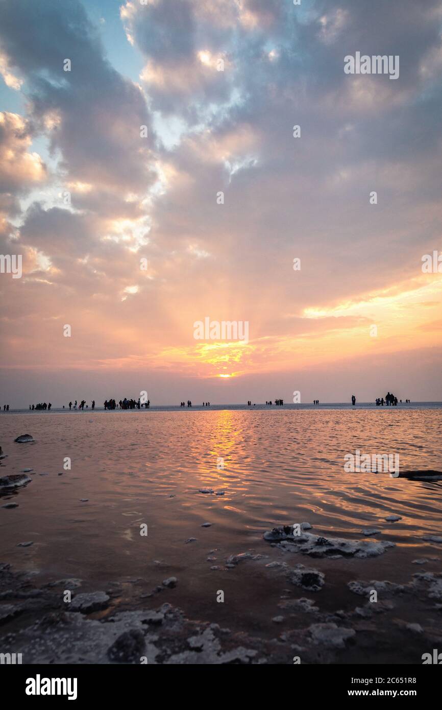 Landscape and activities of locals in Kutch Gujarat India Stock Photo ...
