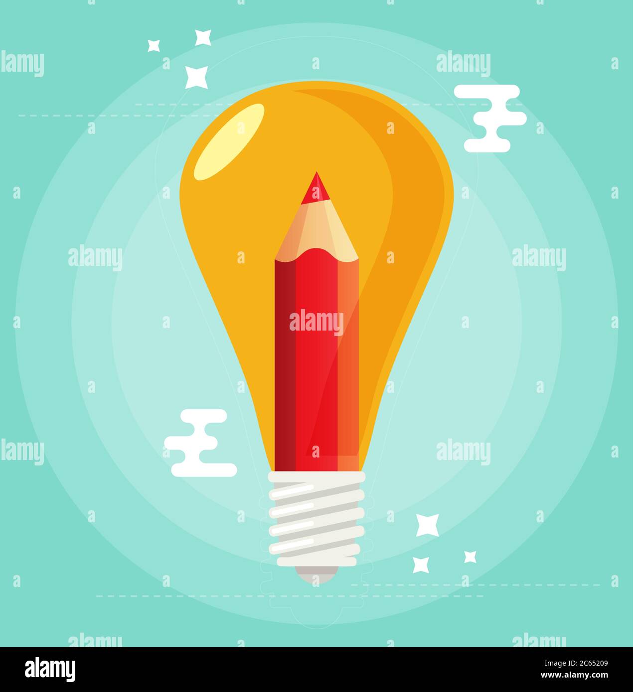 Creative idea, flat design vector Stock Vector Image & Art - Alamy