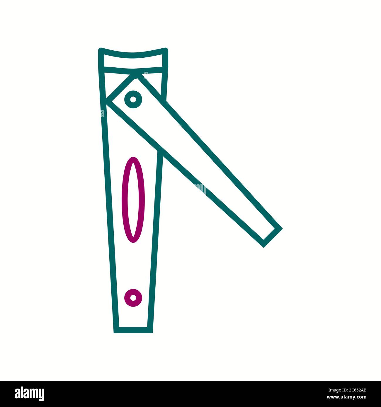Unique Nail Cutter Vector Line Icon Stock Vector Image & Art - Alamy