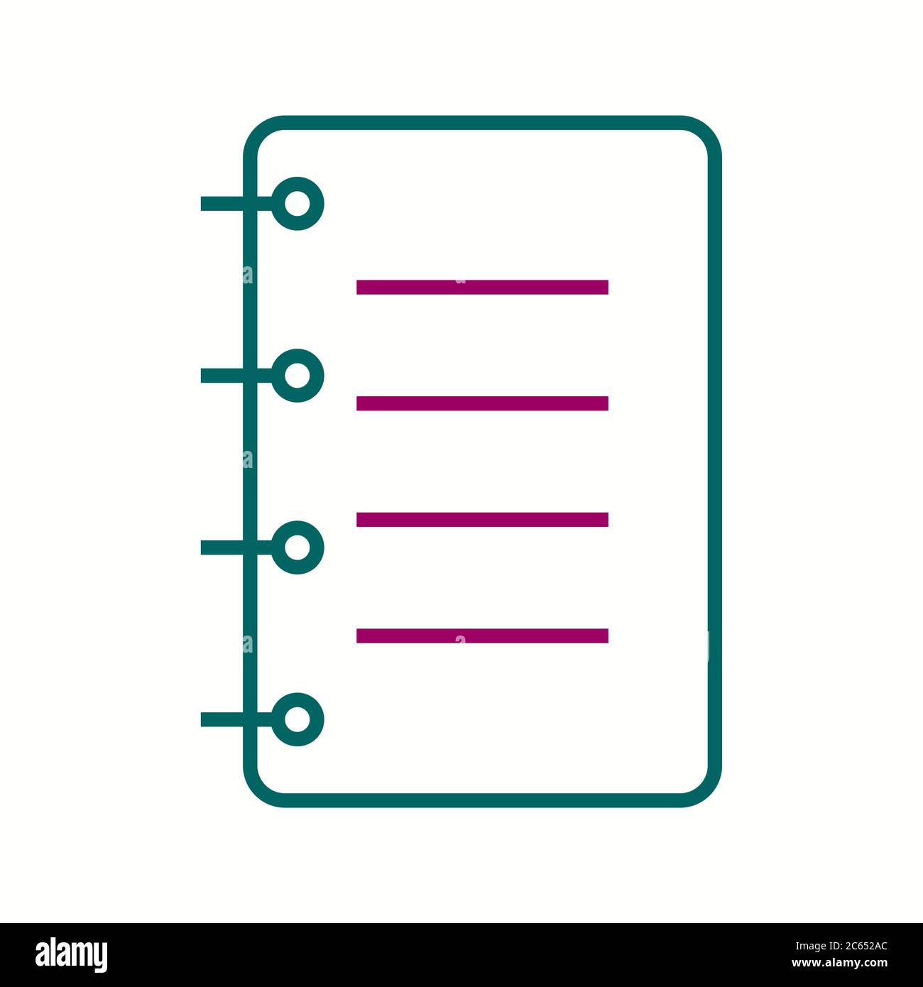 Unique Diary Vector Line Icon Stock Vector Image & Art - Alamy