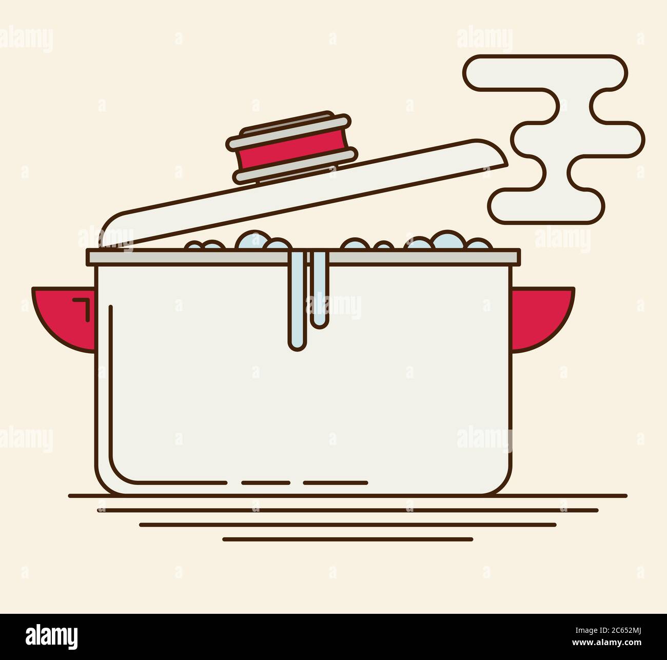 Boiling water Stock Vector Images - Alamy