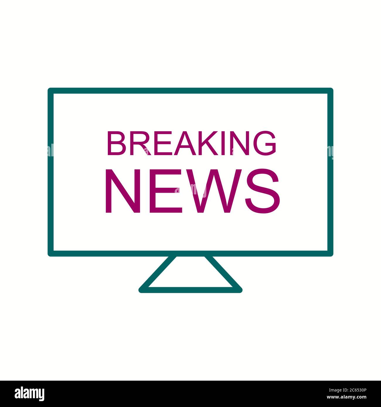 Breaking news on tv Cut Out Stock Images & Pictures - Alamy