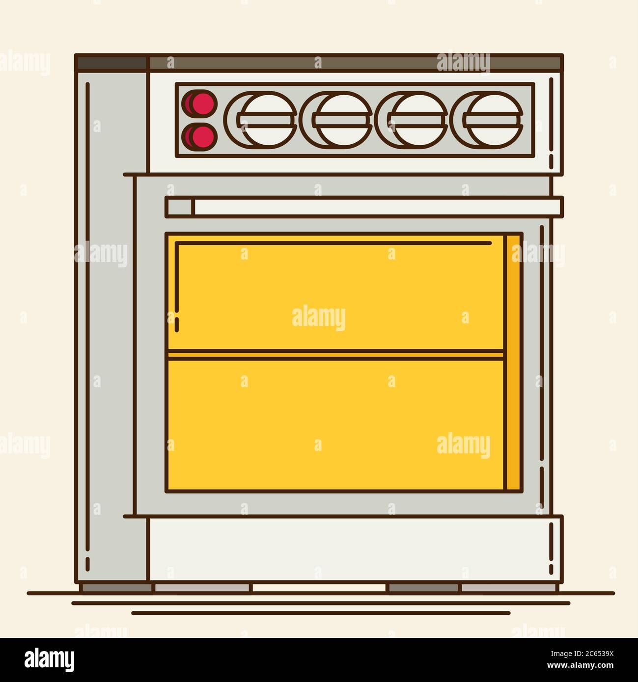 Gas flame stove top Stock Vector Images - Alamy
