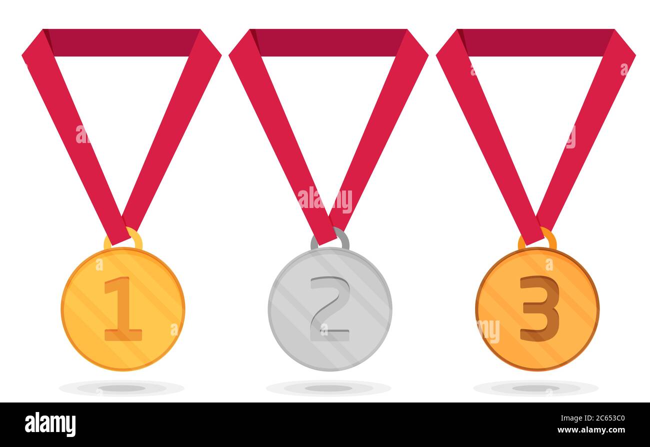 Flat style medallions vector icon set illustration Stock Vector Image ...