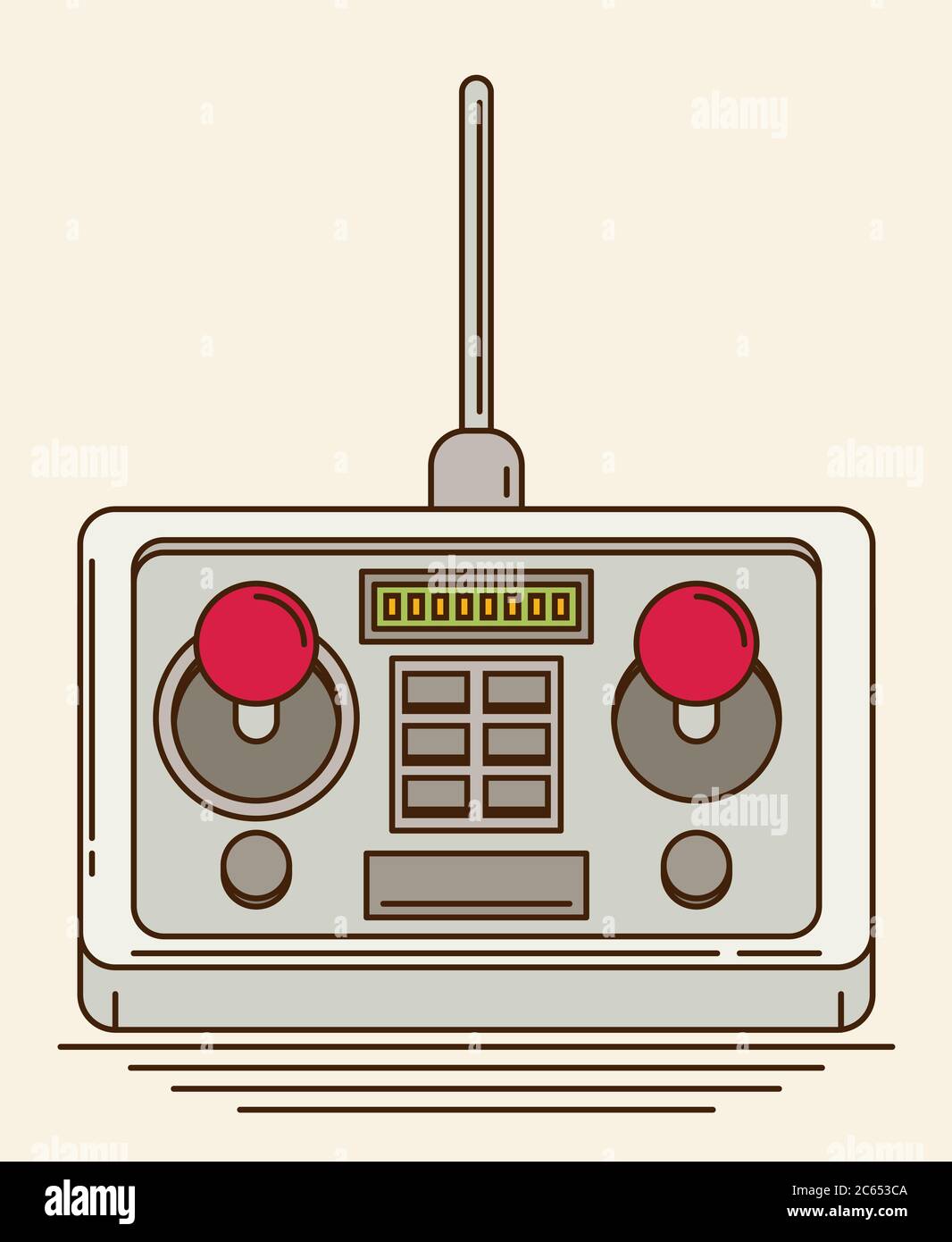 Radio remote control. Flat vector Stock Vector Image & Art - Alamy